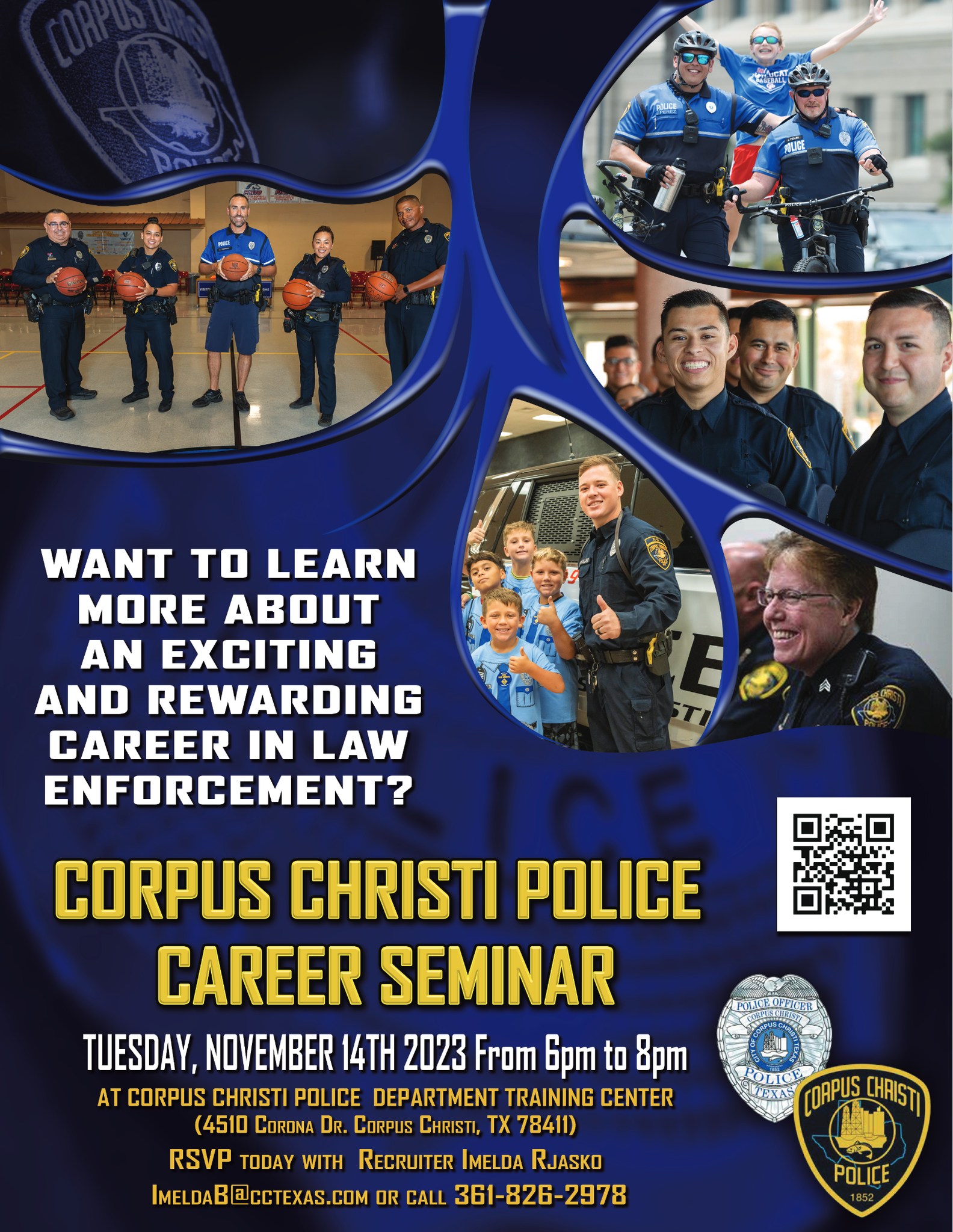 CORPUS CHRISTI POLICE CAREER SEMINAR IS TUESDAY! | CCPD Blotter